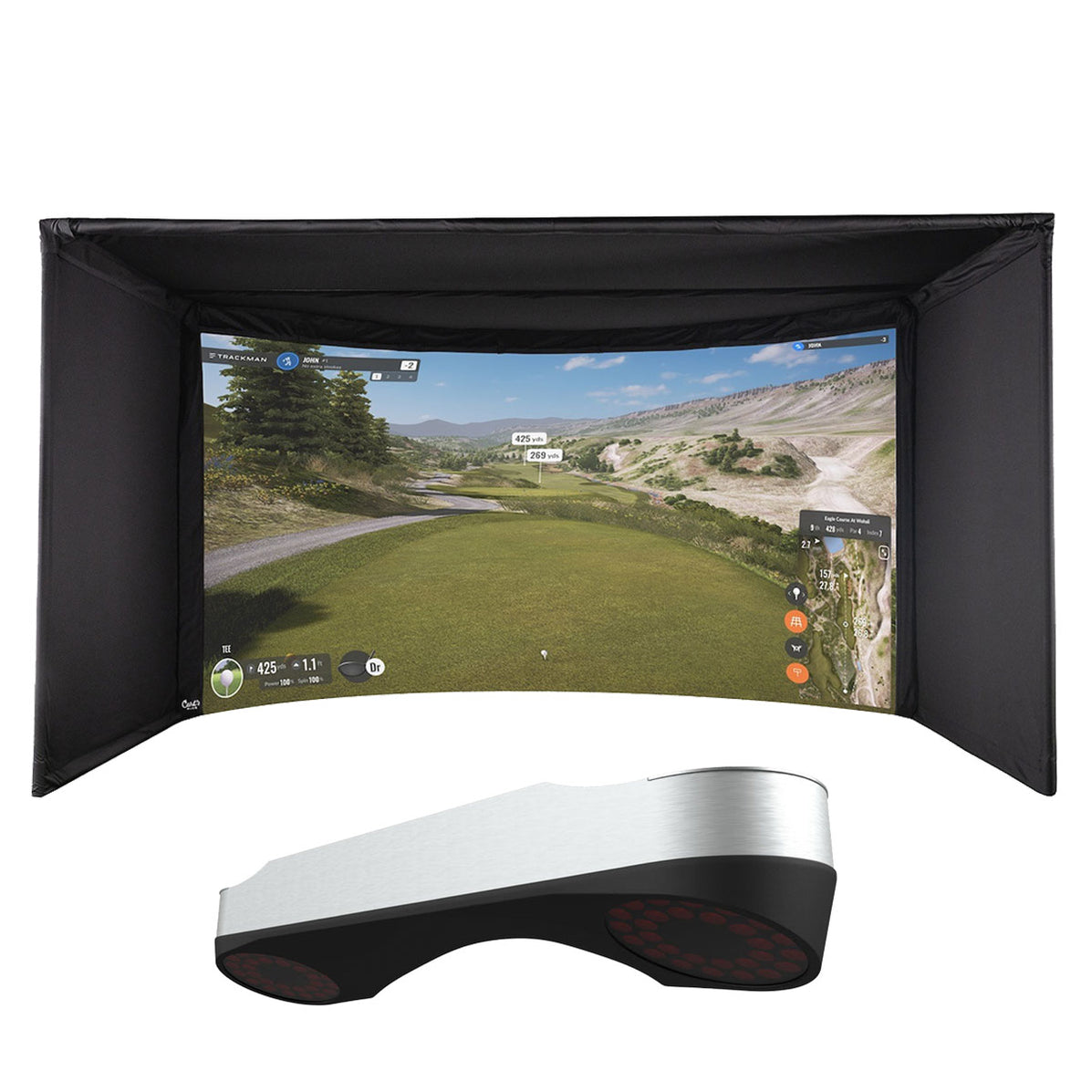 ProTee VX Carl's Place Curved Enclosure Home Golf Studio Package ...