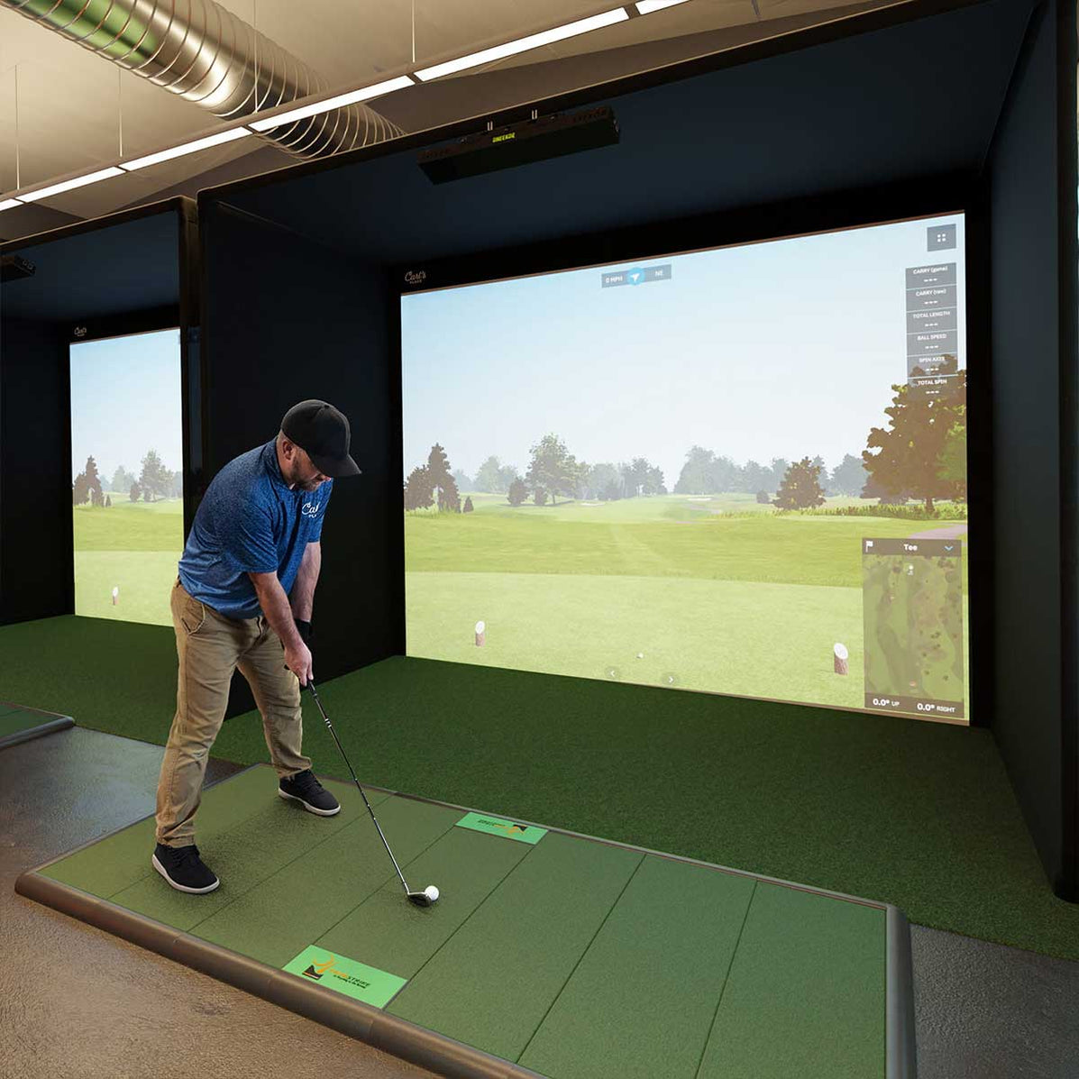ProTee VX Carl's Place Pro Enclosure Home Golf Studio Package — PlayBetter