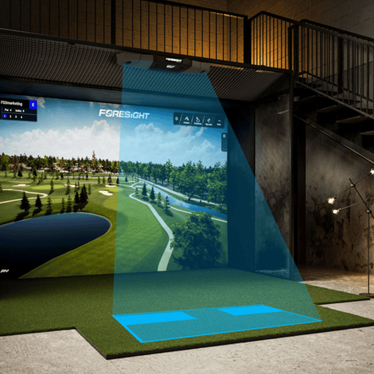 Foresight Falcon Golf Launch Monitor | PlayBetter SimStudio™ Packages