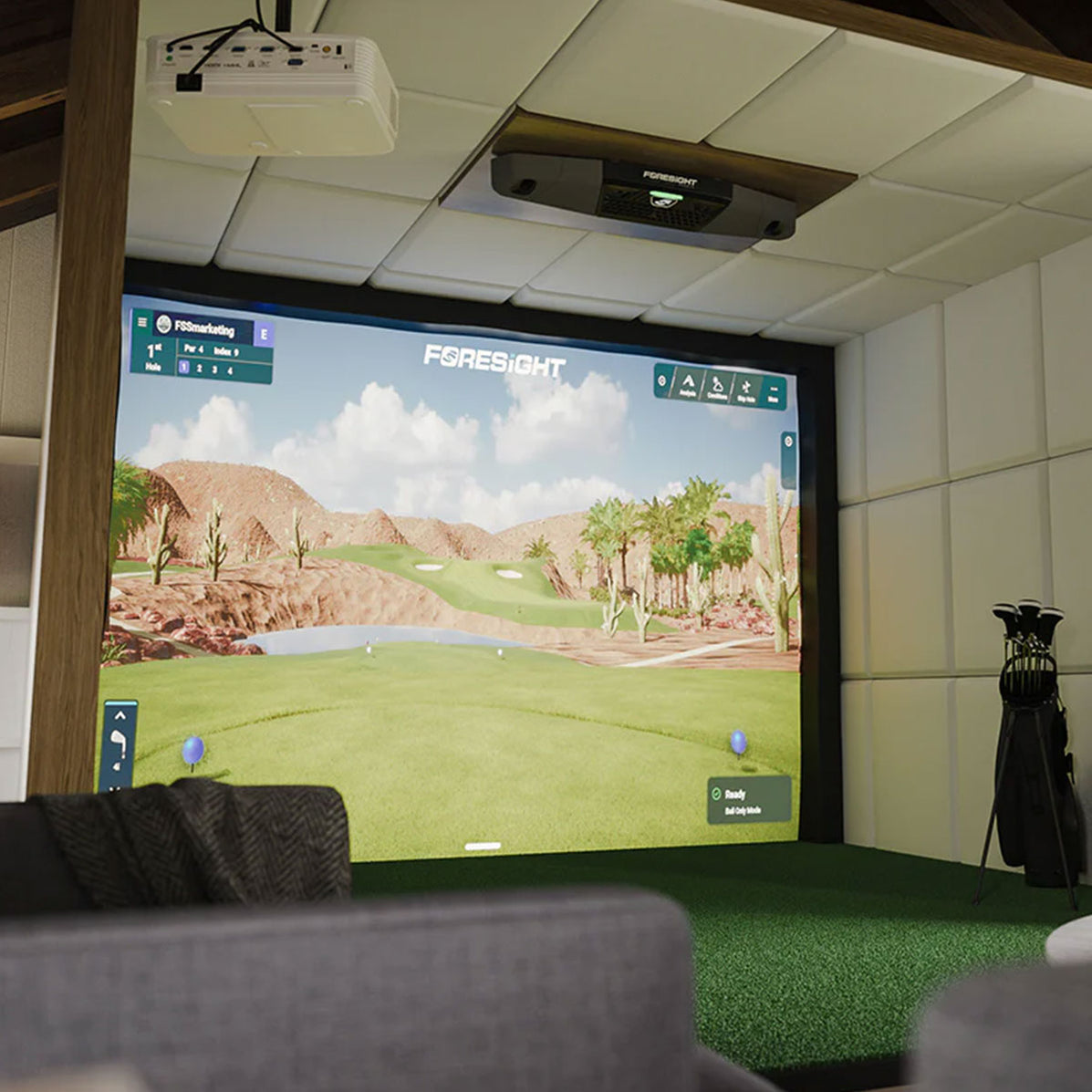 Foresight Falcon Golf Launch Monitor | PlayBetter SimStudio™ Packages