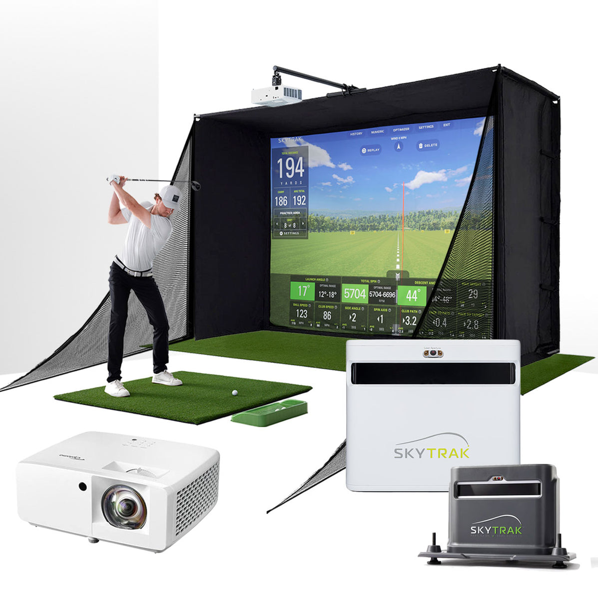 Shop 2025 SkyTrak+ SimStudio™ Home Golf Simulator Studio Package ...