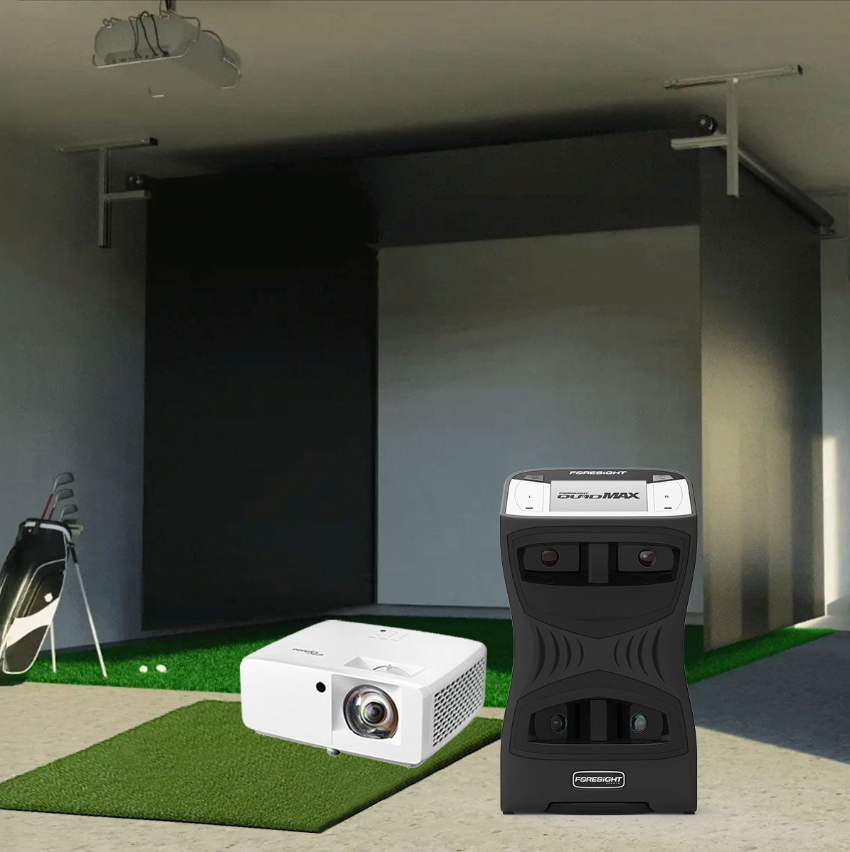 Foresight QuadMAX SportScreen Vanish Golf Studio Complete Package ...