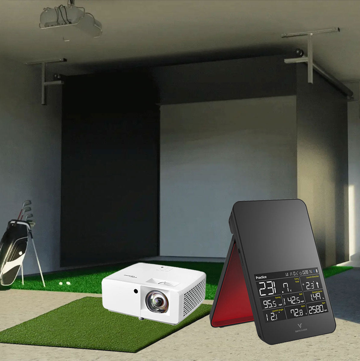 Swing Caddie SC4 PRO SportScreen Vanish Golf Studio Complete Package ...