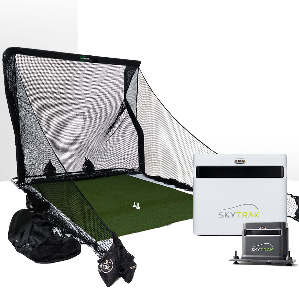 SkyTrak+ Golf Simulator | The Net Return Pro Series V2 Golf Package ...