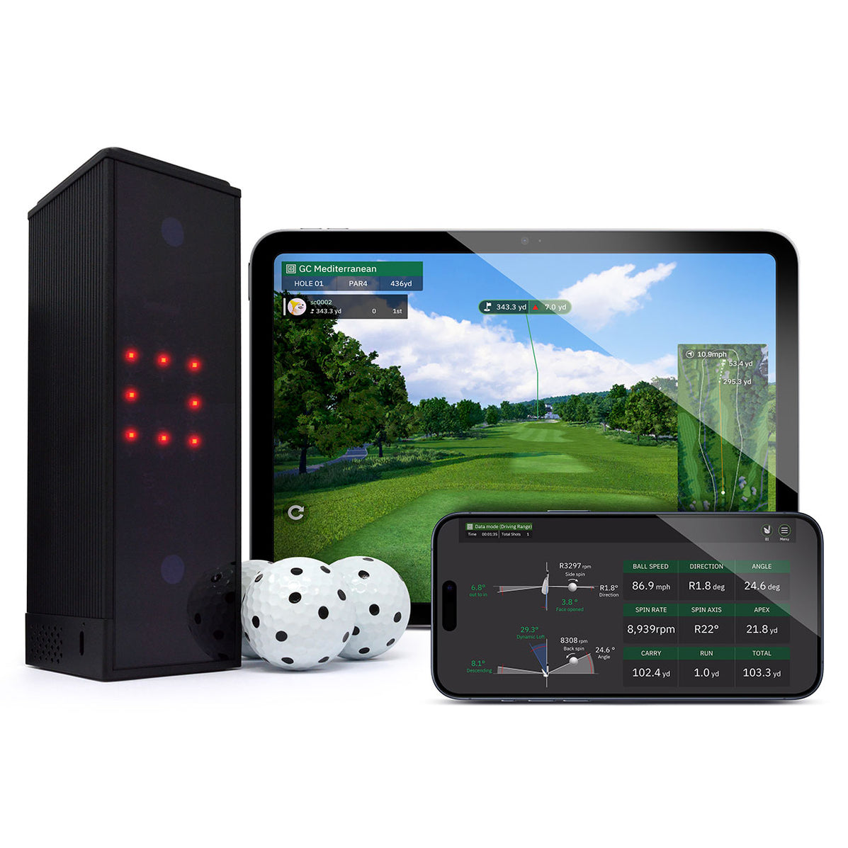 Square Golf Indoor Launch Monitor Home Golf Studio Complete Package ...
