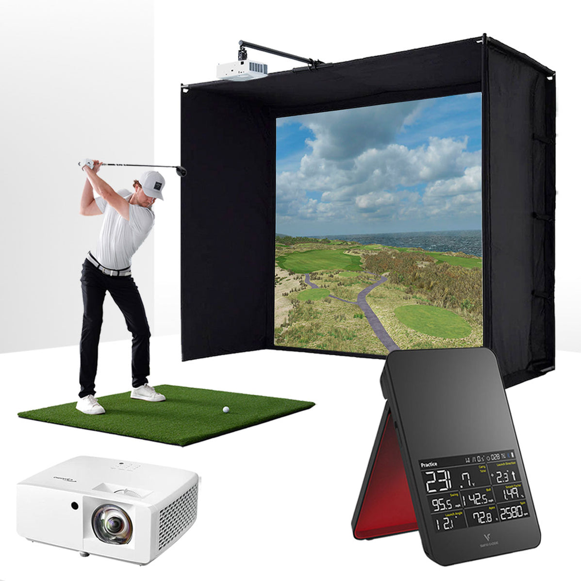 Swing Caddie SC4 PRO | PlayBetter SimStudio™ BYO (Build Your Own) Package
