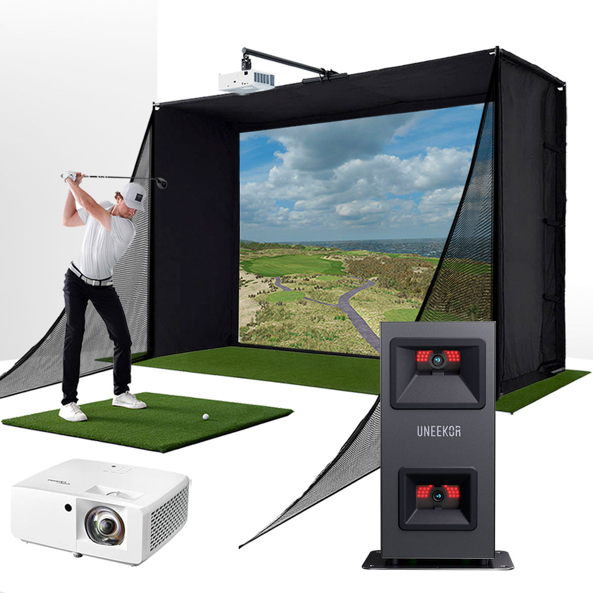 Uneekor EYE MINI LITE Launch Monitor w/ PlayBetter SimStudio™ Package