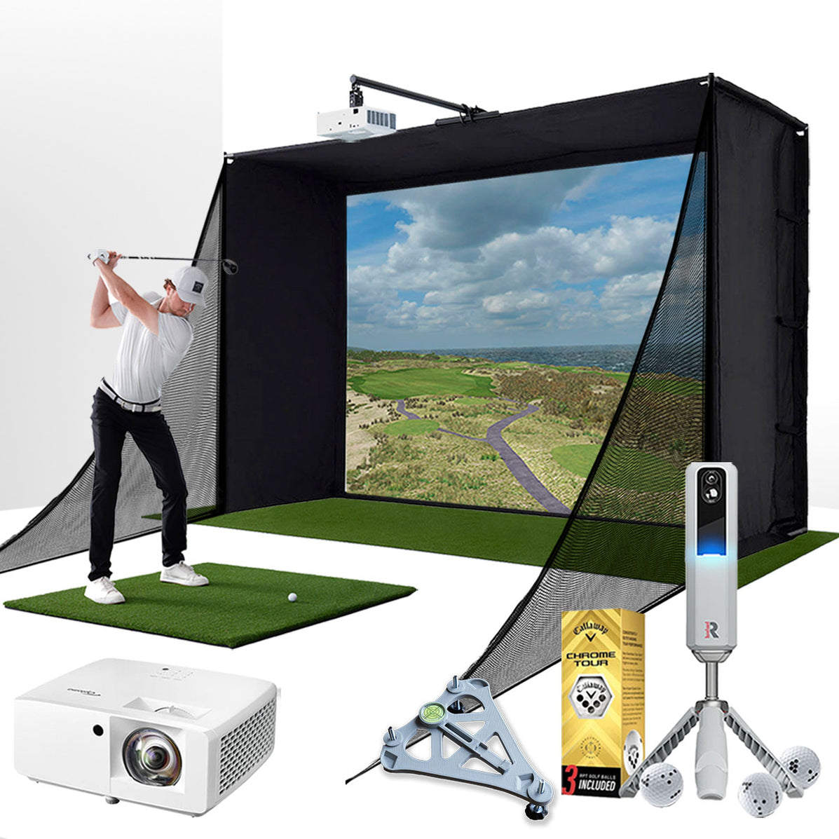 Rapsodo MLM2PRO Home Studio Package with PlayBetter SimStudio™