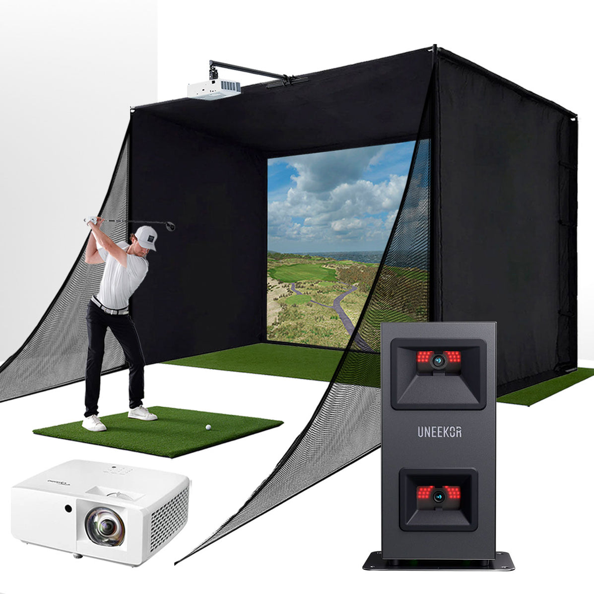Uneekor EYE MINI LITE Launch Monitor w/ PlayBetter SimStudio™ Package
