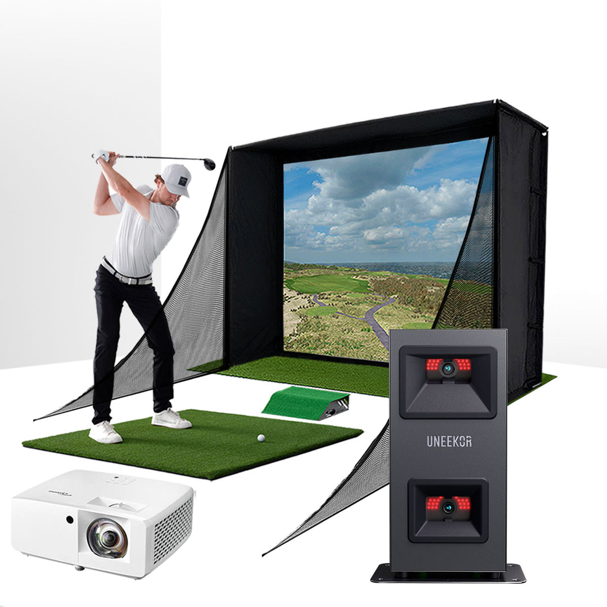 Uneekor EYE MINI LITE Launch Monitor w/ PlayBetter SimStudio™ Package