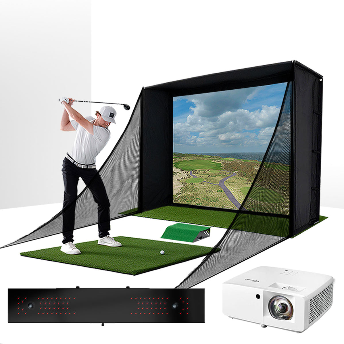 Uneekor EYE XR Golf Simulator with PlayBetter SimStudio™ Package