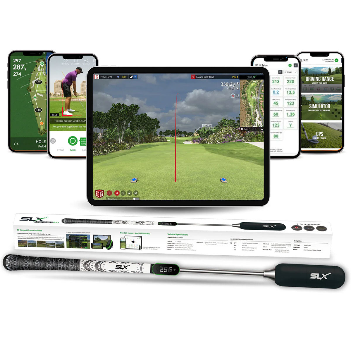 Swing Logic MICROSIM 2.0 with Non-Telescoping Swing-Stick Pro — PlayBetter