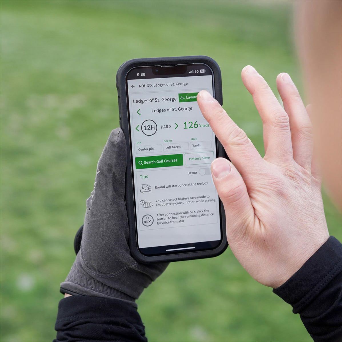 Shop Swing Logic SLX HYBRID Mini Mobile Launch Monitor & GPS — PlayBetter