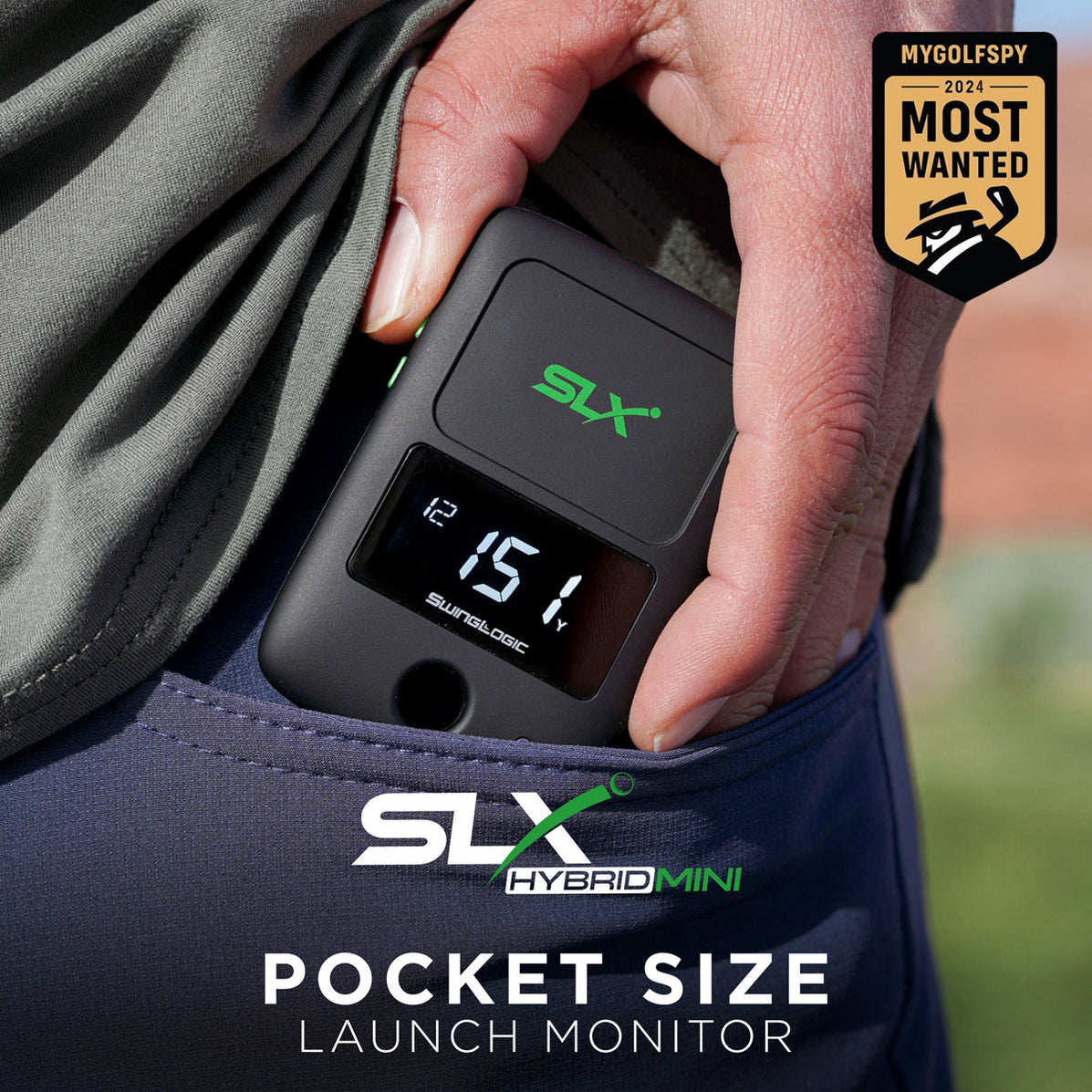 Shop Swing Logic SLX HYBRID Mini Mobile Launch Monitor & GPS — PlayBetter