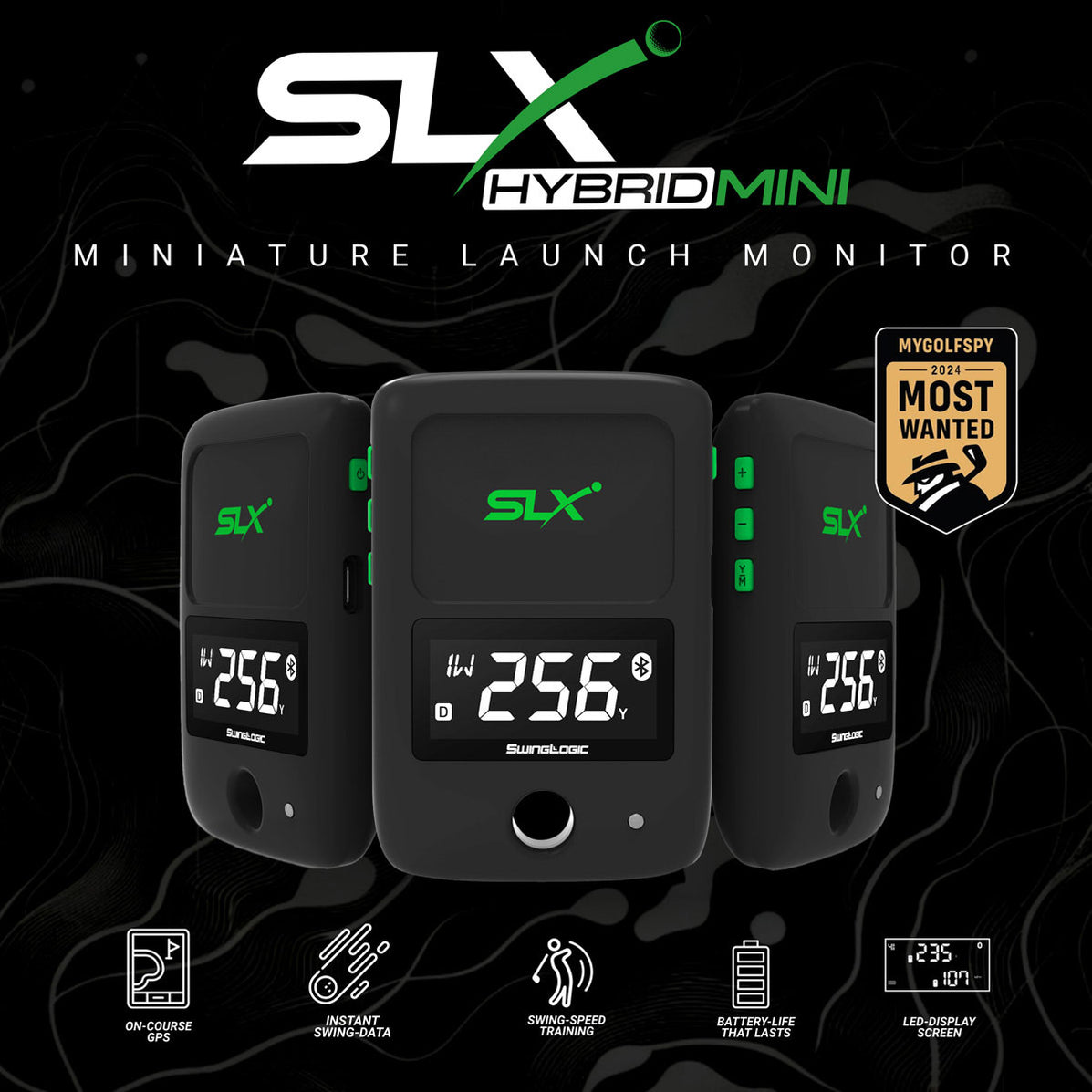 Shop Swing Logic SLX HYBRID Mini Mobile Launch Monitor & GPS — PlayBetter