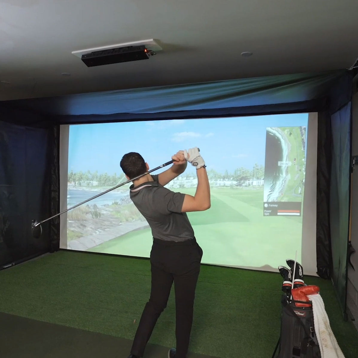PlayBetter SportScreen Vanish Golf Studio Complete Package