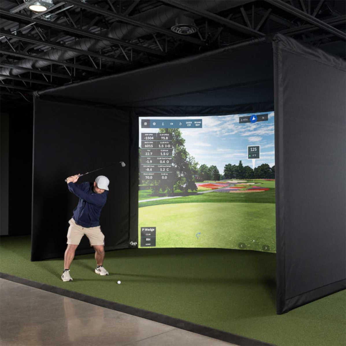 Foresight QuadMAX Carl's Place Curved Enclosure Home Golf Studio ...