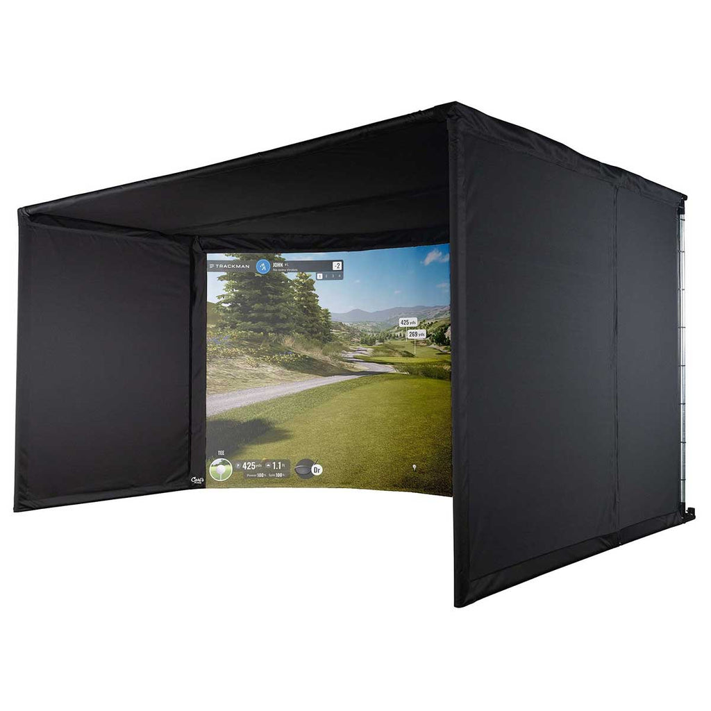Shop Carl's Place Golf Studio Enclosures | Pro, DIY, Curved — PlayBetter