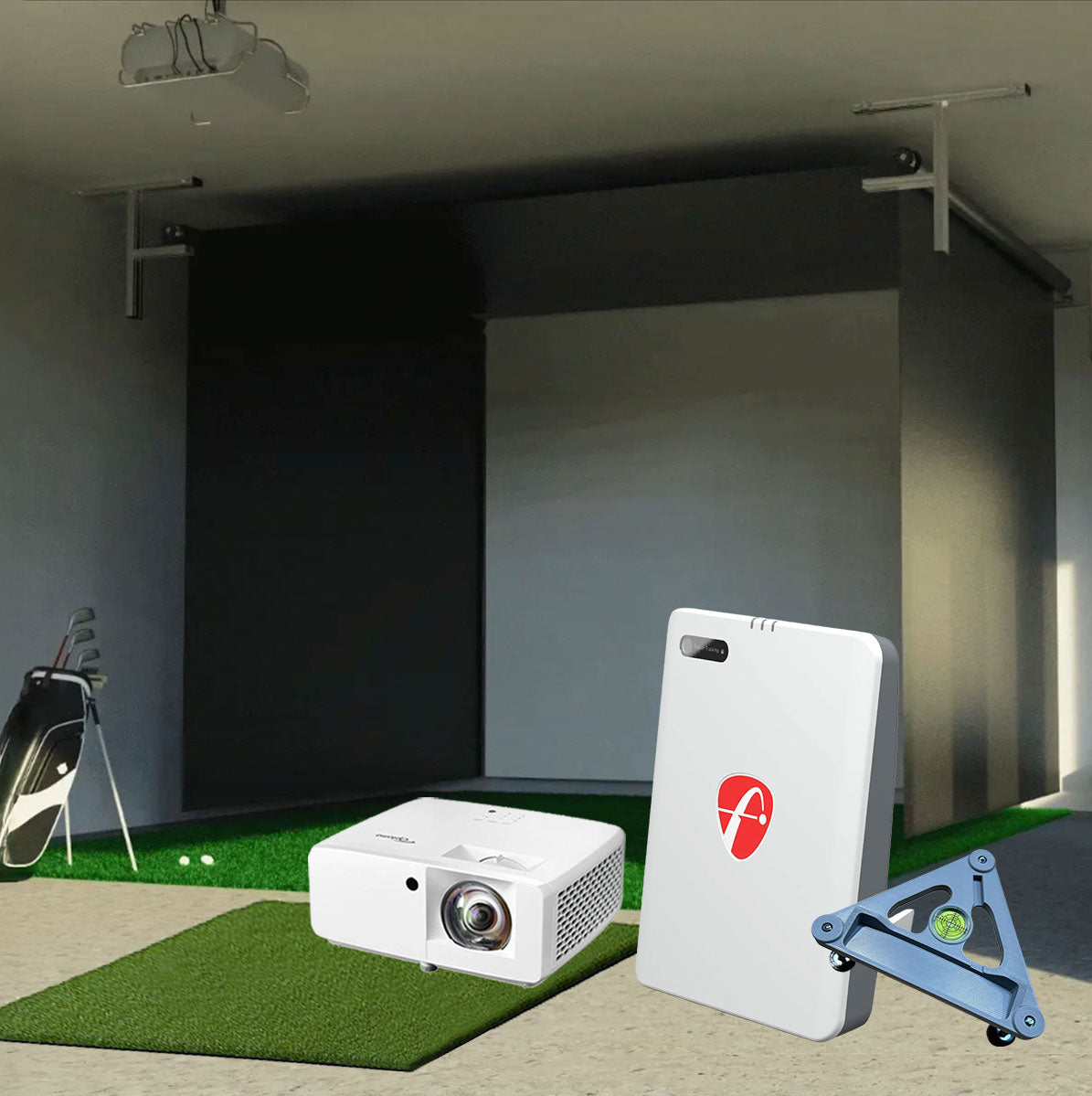 FlightScope Mevo Gen2 SportScreen Vanish Golf Studio Complete Package ...