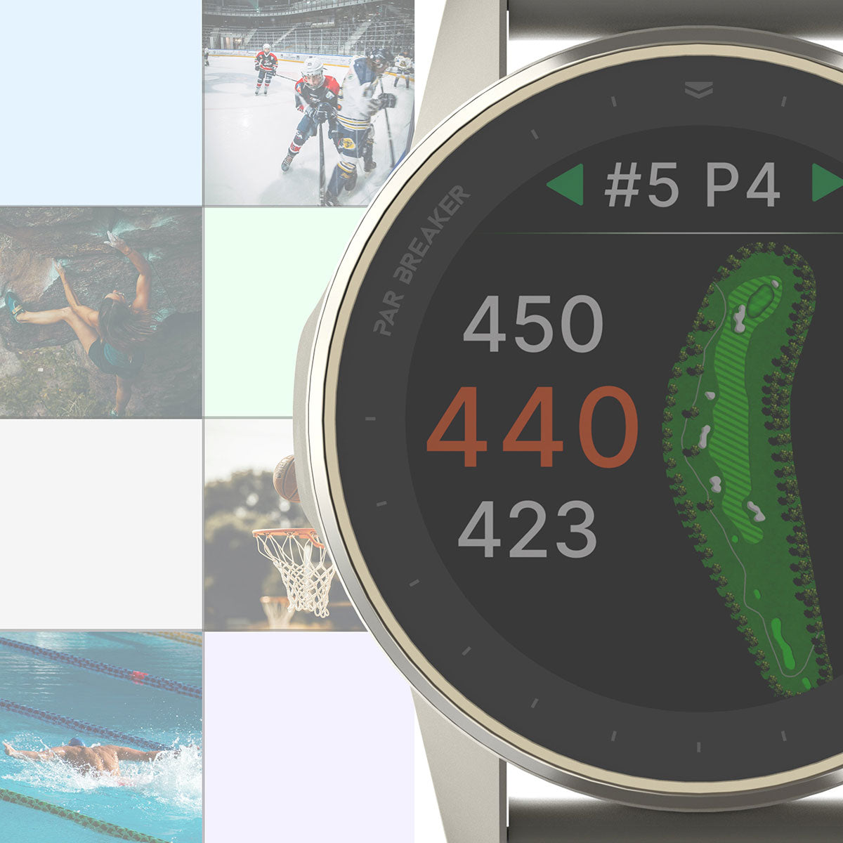 Par Breaker Green Vector I40 Golf GPS Watch — PlayBetter