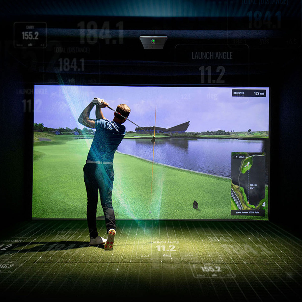 Trackman iO Golf Launch Monitor | PlayBetter SimStudio™ Packages