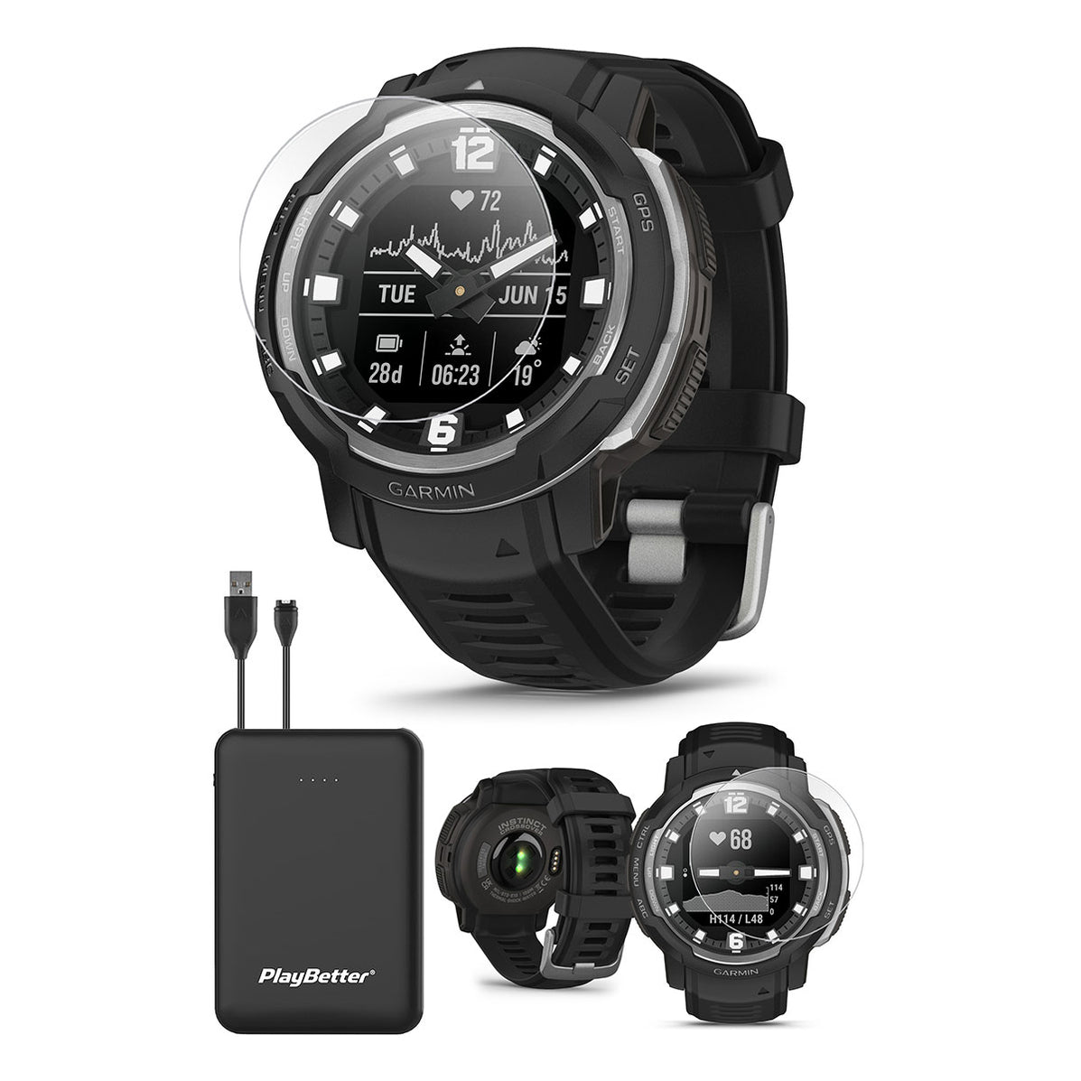 Buy Garmin Crossover Solar Rugged GPS Smartwatch — PlayBetter