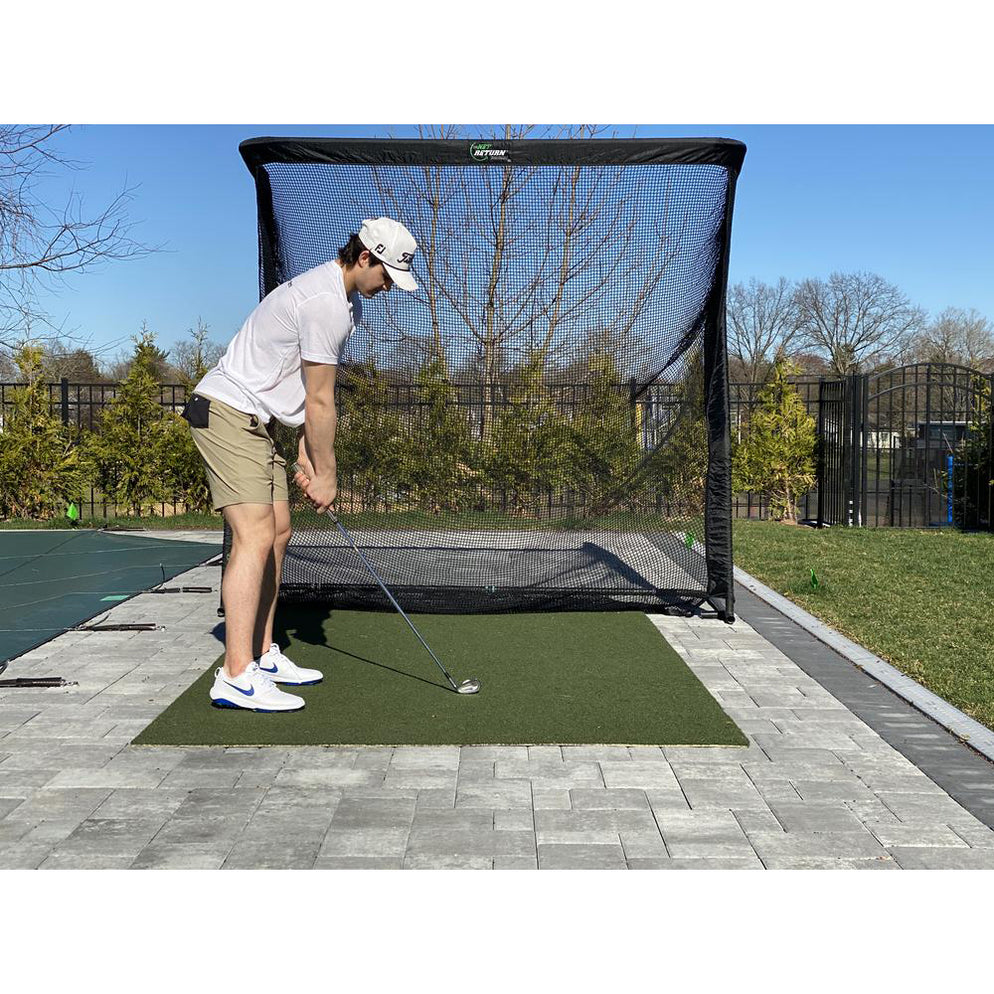 Net Return Home Series V2 Golf Hitting Net with Turf/Side Barriers Pac ...