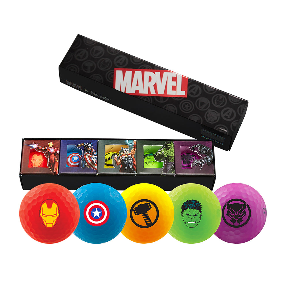 Volvik Marvel Vivid Golf Ball Gift Set | Superhero Inspired Golf Balls ...
